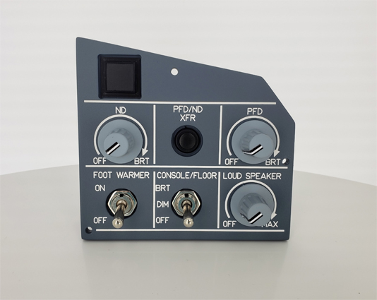 A320 MIP Illumination Panel F/O's side | Opencockpits