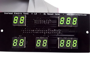 Display sistema elec. Overhead | Opencockpits