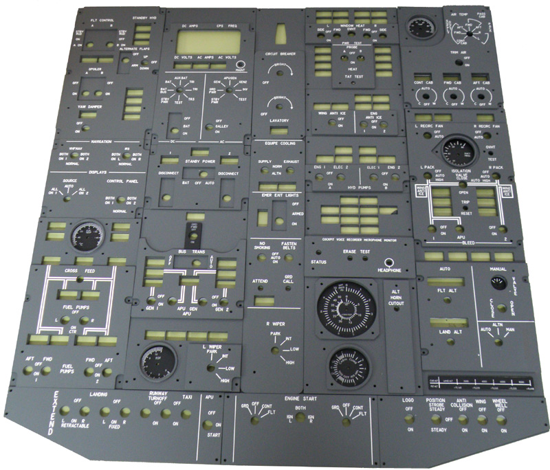 Kit 3D panels Overhead -FWD- 1 Color | Opencockpits